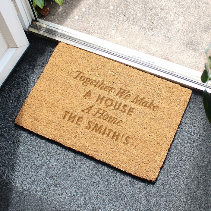 Personalised Free Text Rectangle Indoor Doormat | SpecialMoment.co.uk