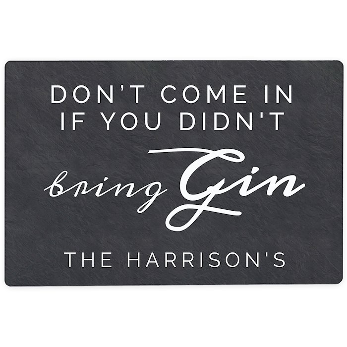 Personalised Gin Metal Sign | SpecialMoment.co.uk