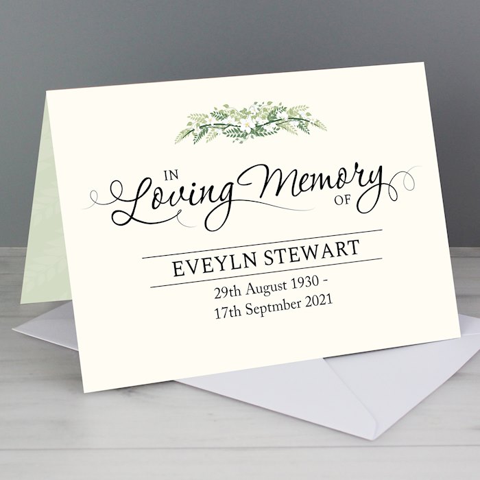 Personalised In Loving Memory Card | SpecialMoment.co.uk