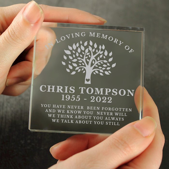 Personalised In Loving Memory Family Tree Crystal Token | SpecialMoment ...