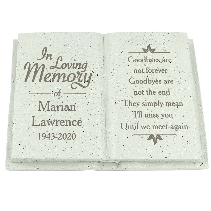Personalised In Loving Memory Memorial Book | SpecialMoment.co.uk