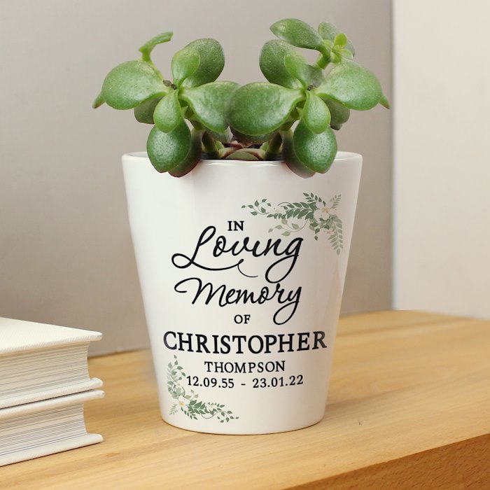 Personalised In Loving Memory Plant Pot | SpecialMoment.co.uk
