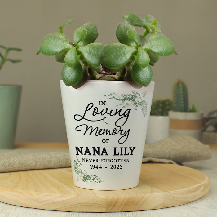 Personalised In Loving Memory Plant Pot | SpecialMoment.co.uk