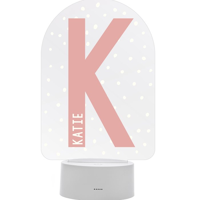 Personalised Initial LED Colour Changing Night Light | SpecialMoment.co.uk