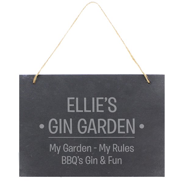 Personalised Large Hanging Slate Plaque Sign | SpecialMoment.co.uk