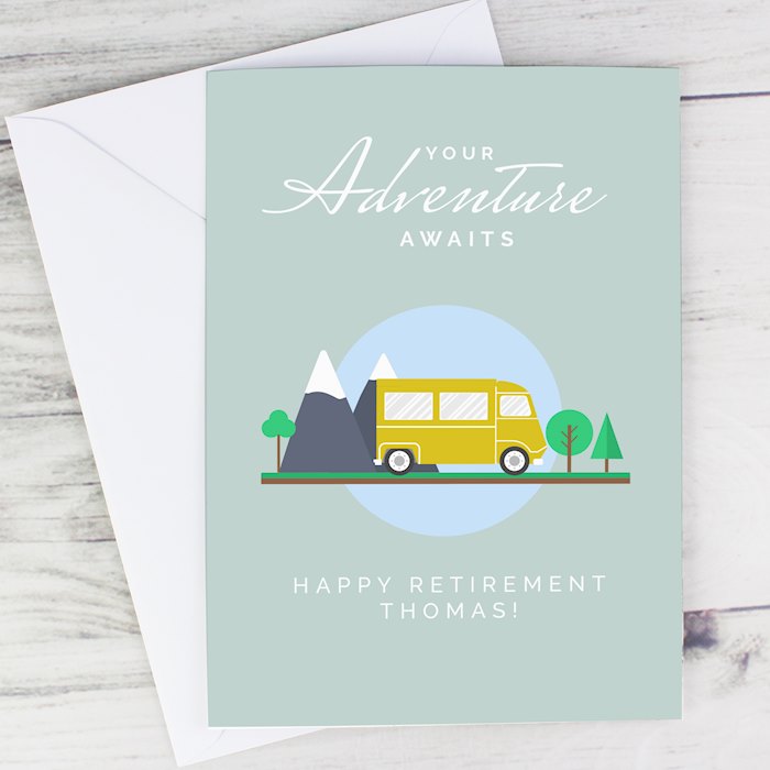 Personalised Leaving Retirement Adventure Card | SpecialMoment.co.uk