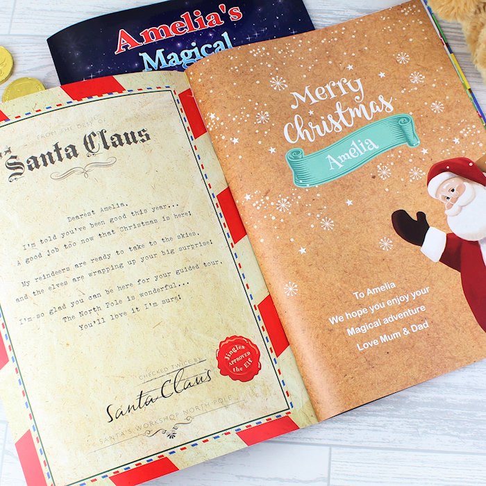 Personalised Magical Christmas Adventure Story Book and Personalised ...
