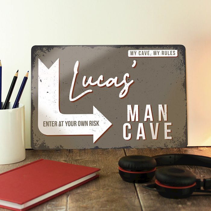 Personalised Man Cave Metal Sign | SpecialMoment.co.uk