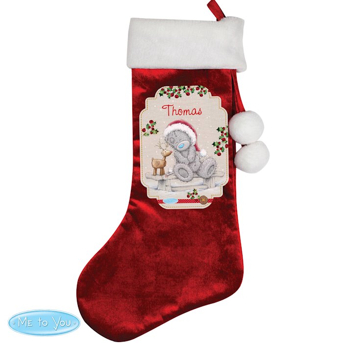 Personalised Me to You Reindeer Red Stocking | SpecialMoment.co.uk