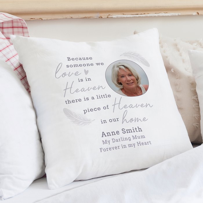 Personalised Memorial Photo Upload Cushion | SpecialMoment.co.uk