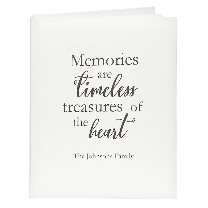 Personalised 'Memories are Timeless' Traditional Photo Album ...
