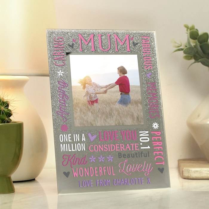Personalised Mum Glitter Frame | SpecialMoment.co.uk