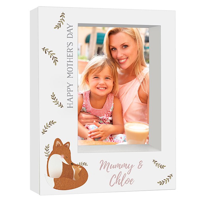 Personalised Mummy and Me Fox 5x7 Box Plastic Photo Frame ...