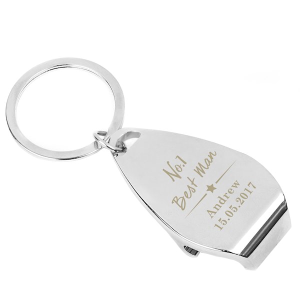 Personalised No.1 Bottle Opener Keyring | SpecialMoment.co.uk