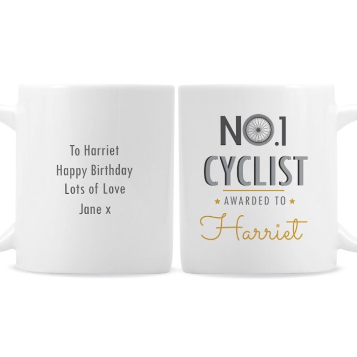 Personalised No.1 Cyclist Mug | SpecialMoment.co.uk