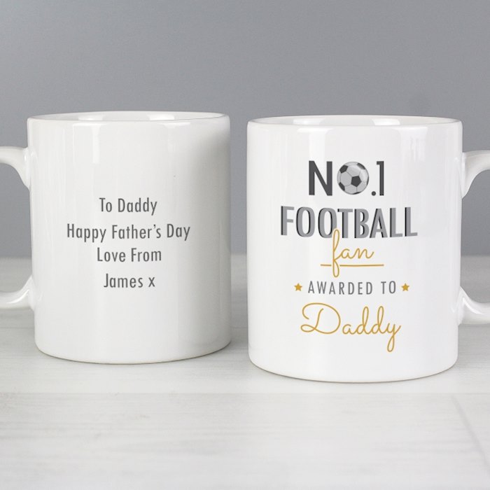Personalised No.1 Football Fan Mug | SpecialMoment.co.uk