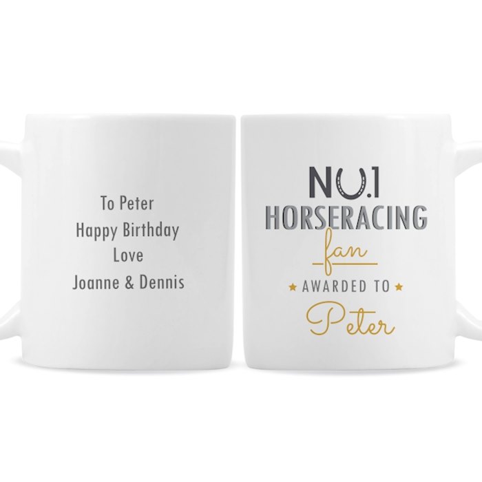 Personalised No.1 Horseracing Fan Mug | SpecialMoment.co.uk