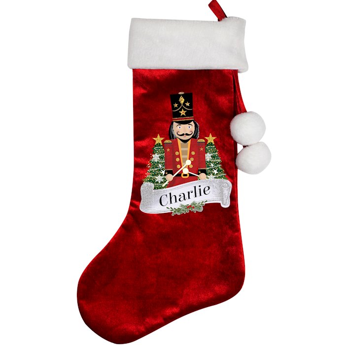 Personalised Nutcracker Red Stocking | SpecialMoment.co.uk