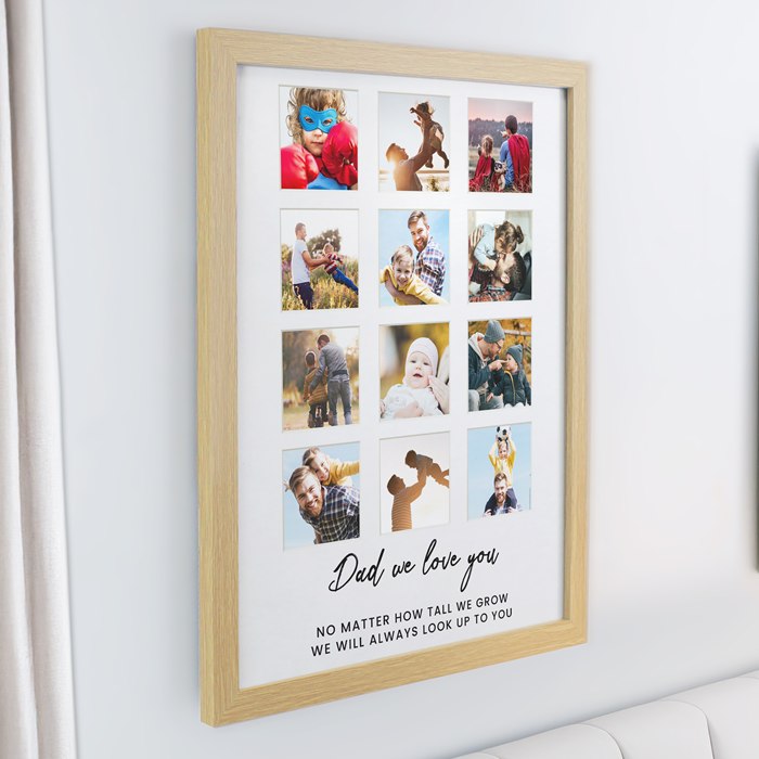 Personalised Oak Multi Photo Frame | SpecialMoment.co.uk