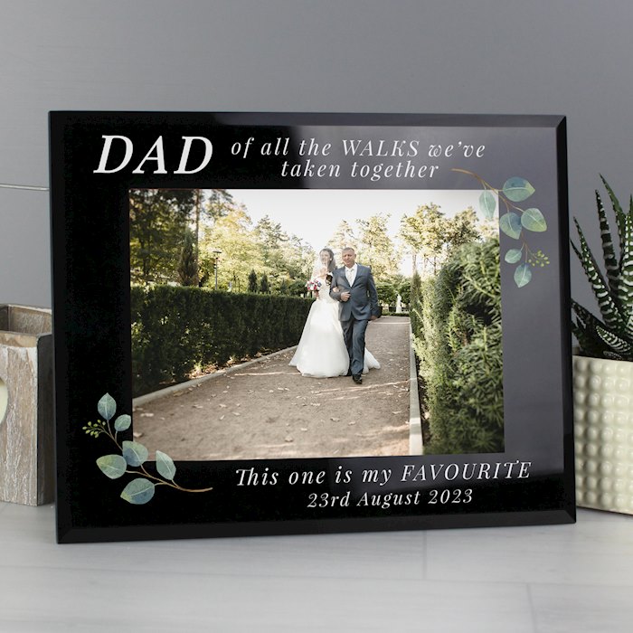 Personalised 'Of All The Walks' 5x7 Glass Wedding Frame | SpecialMoment ...