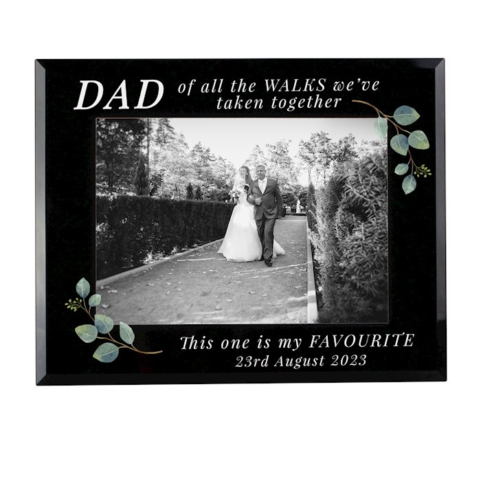 Personalised 'Of All The Walks' 5x7 Glass Wedding Frame | SpecialMoment ...