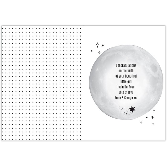 Personalised Over The Moon Card | SpecialMoment.co.uk