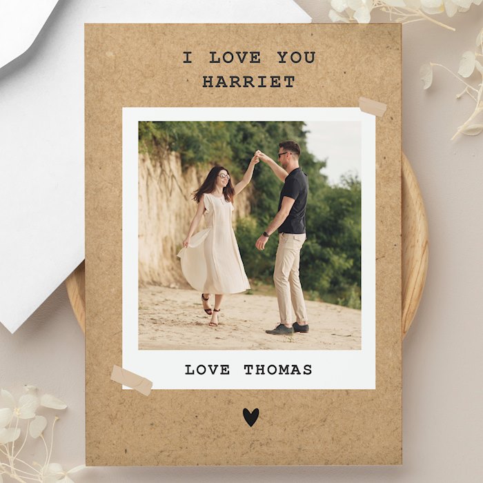 Personalised Polaroid Photo Upload Greeting Card | SpecialMoment.co.uk
