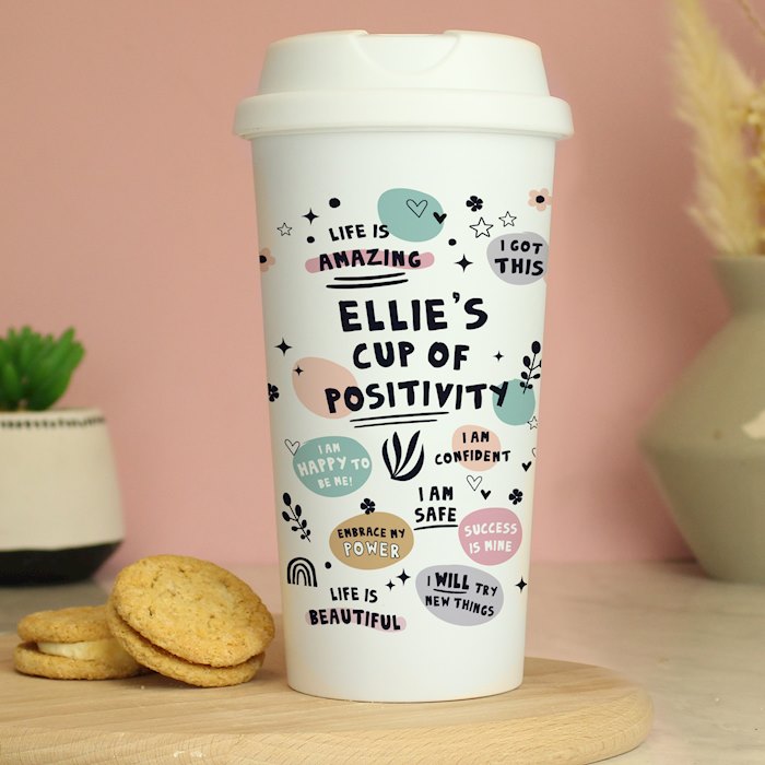 Personalised Positive Affirmations Travel Mug | SpecialMoment.co.uk
