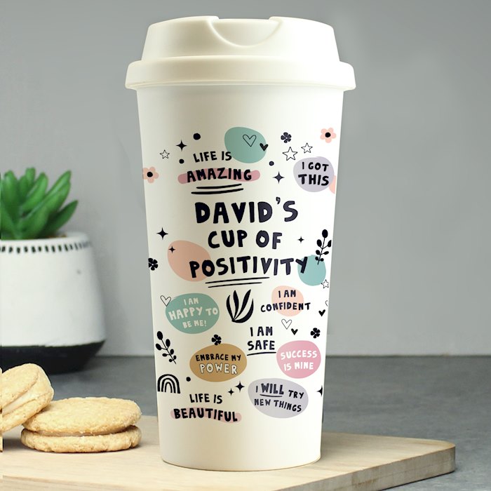 Personalised Positive Affirmations Travel Mug | SpecialMoment.co.uk