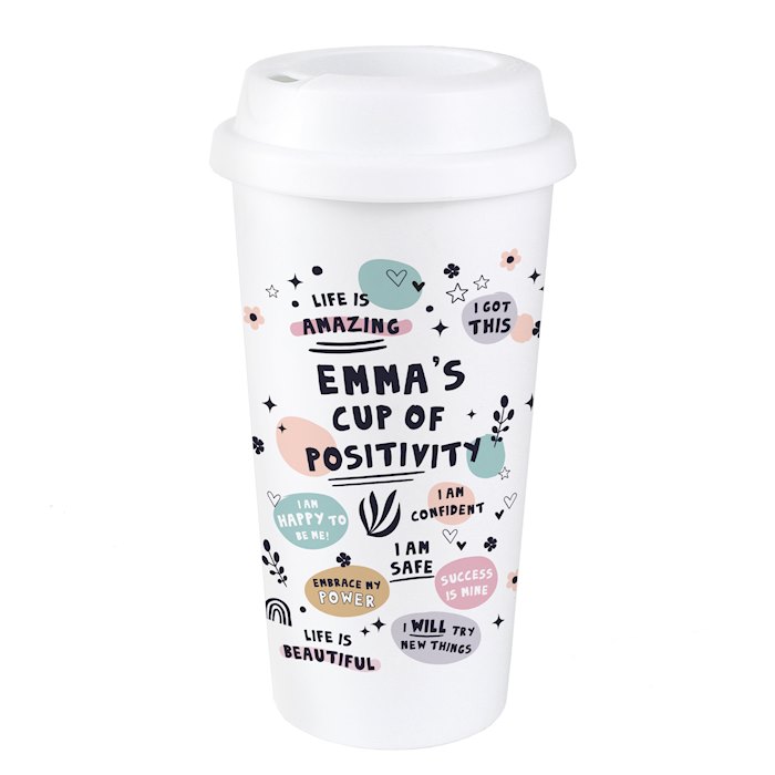 Personalised Positive Affirmations Travel Mug | SpecialMoment.co.uk
