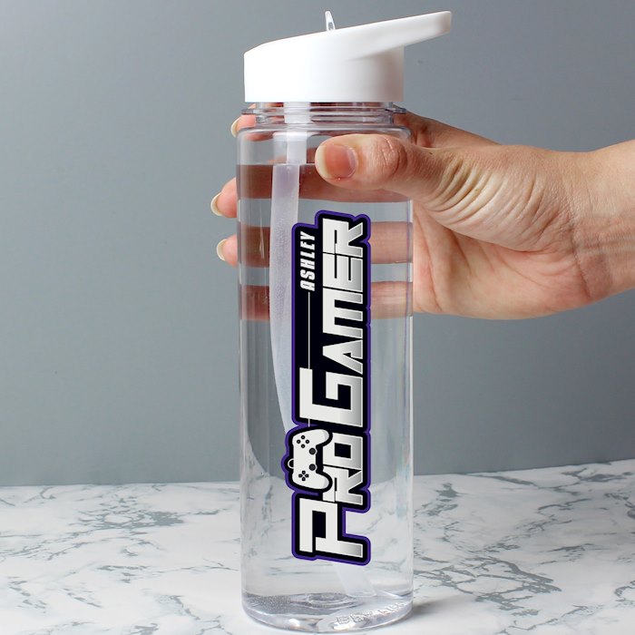 Personalised Pro Gamer Water Bottle | SpecialMoment.co.uk