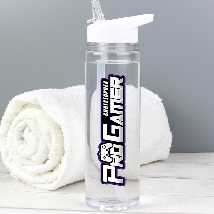 Personalised Pro Gamer Water Bottle | SpecialMoment.co.uk