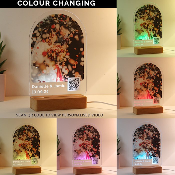 Personalised QR Photo Upload LED Light | SpecialMoment.co.uk