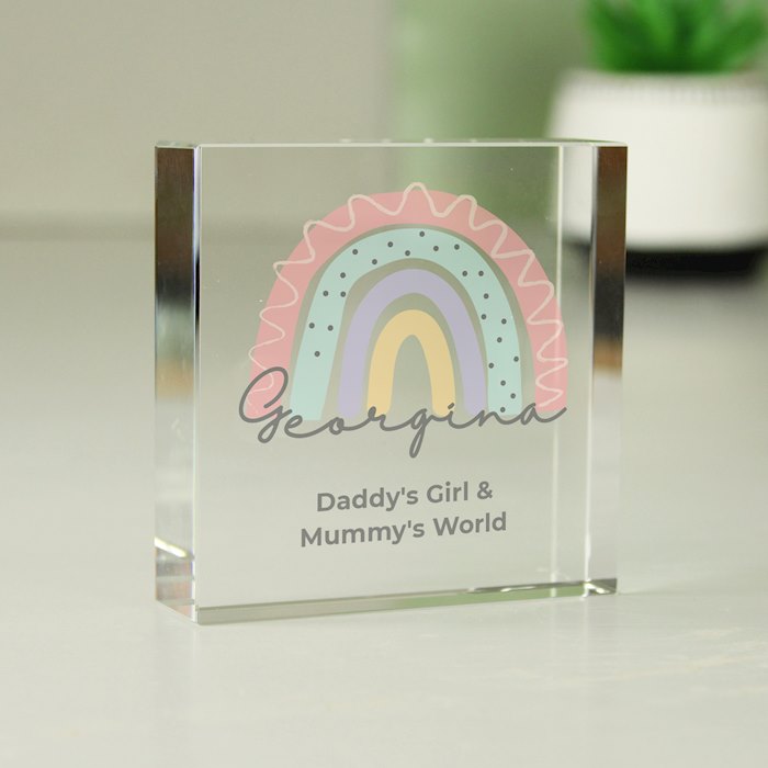 Personalised Rainbow Crystal Token | SpecialMoment.co.uk