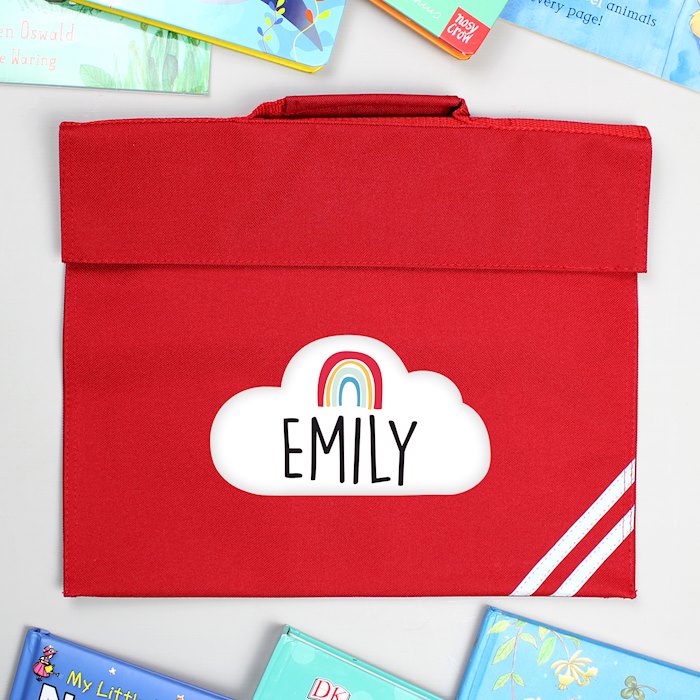 Rainbow Red Book Bag | SpecialMoment.co.uk