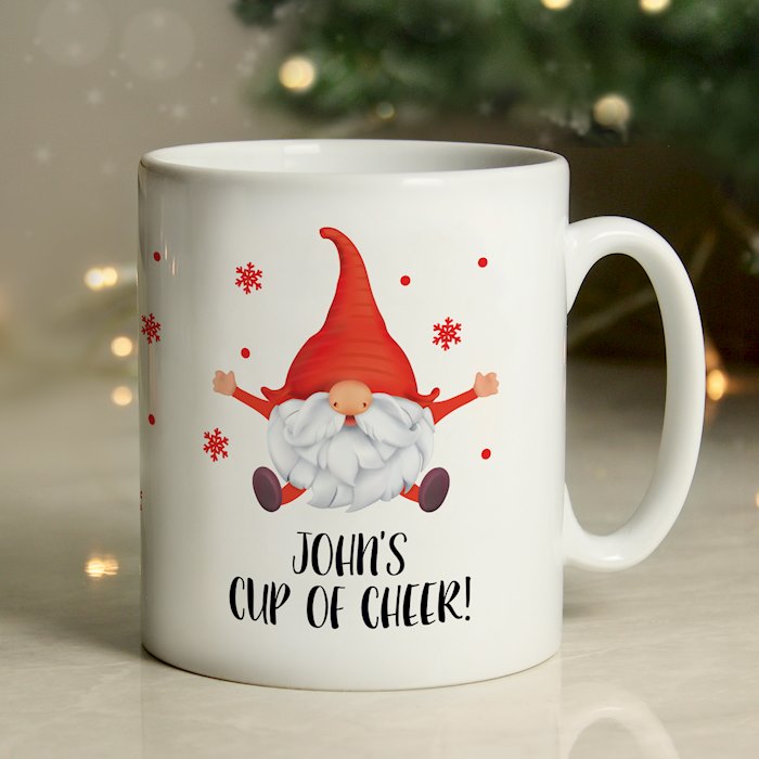 Personalised Red Gonk Christmas Mug | SpecialMoment.co.uk