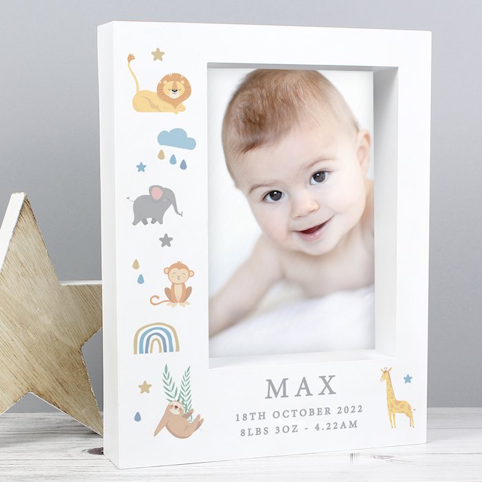 Personalised Safari Animals 5x7 Box Plastic Photo Frame | SpecialMoment ...