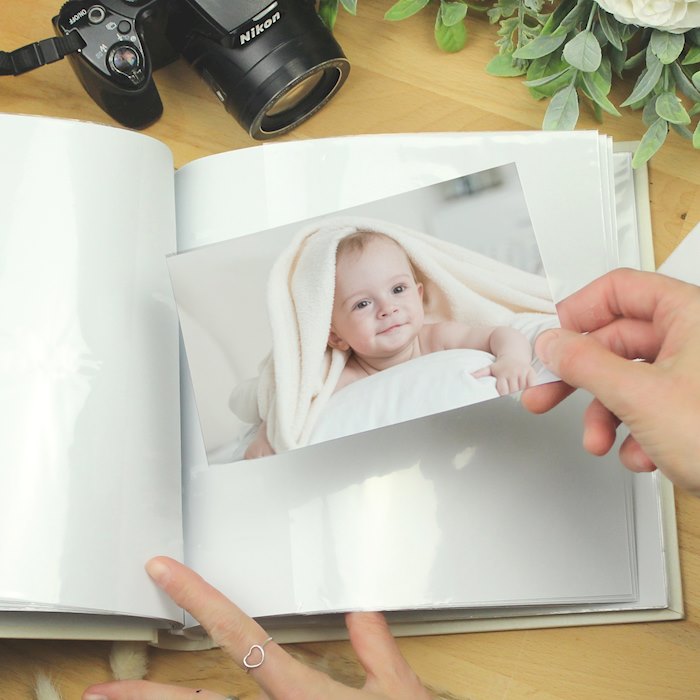 Personalised Scandi Safari Animals Square Photo Album | SpecialMoment.co.uk