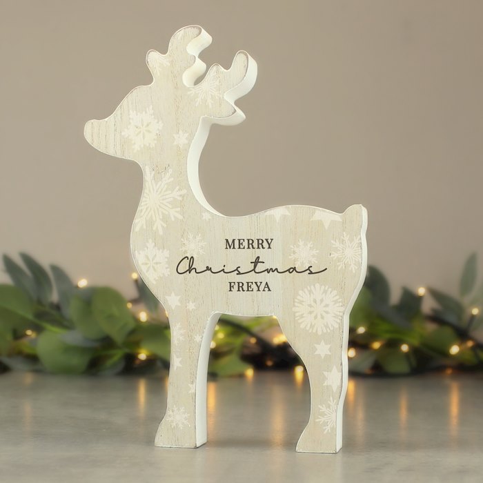 Personalised Snowflake Reindeer Ornament | SpecialMoment.co.uk