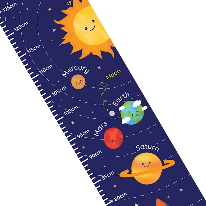 Personalised Solar Space System Height Chart | SpecialMoment.co.uk