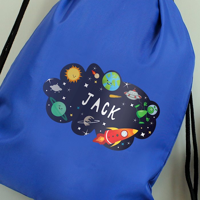 Personalised Space Blue Kit Bag | SpecialMoment.co.uk