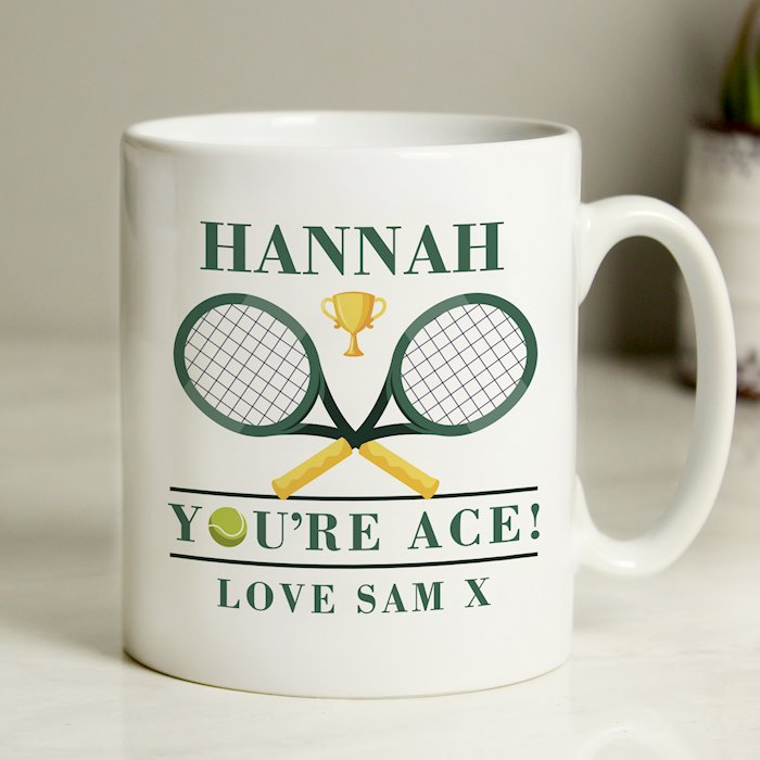 Personalised Tennis Mug | SpecialMoment.co.uk