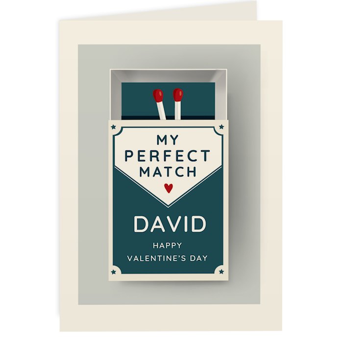 Personalised The Perfect Match Card | SpecialMoment.co.uk