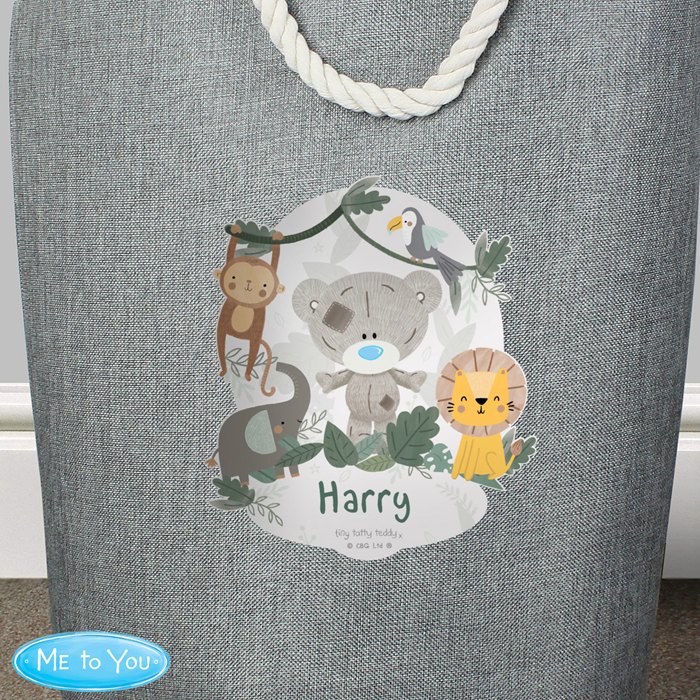 Personalised Tiny Tatty Teddy Jungle Animals Storage Bag ...