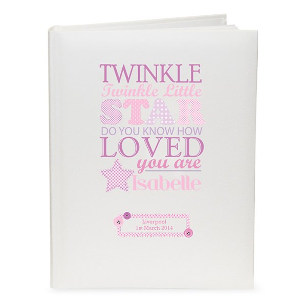 Personalised Twinkle Girls Traditional Photo Album | SpecialMoment.co.uk