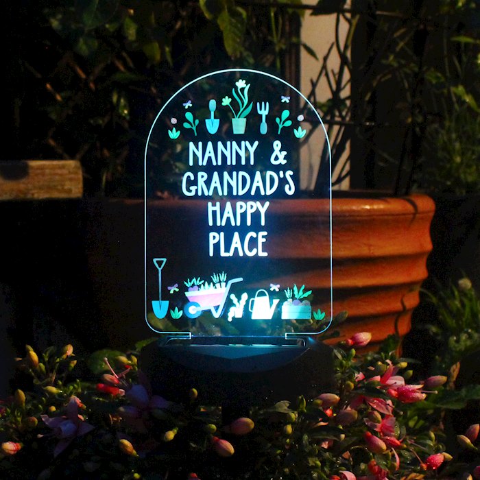 Personalised Vegetable Patch Outdoor Solar Light | SpecialMoment.co.uk
