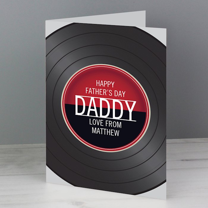 Personalised Vintage Record Card | SpecialMoment.co.uk