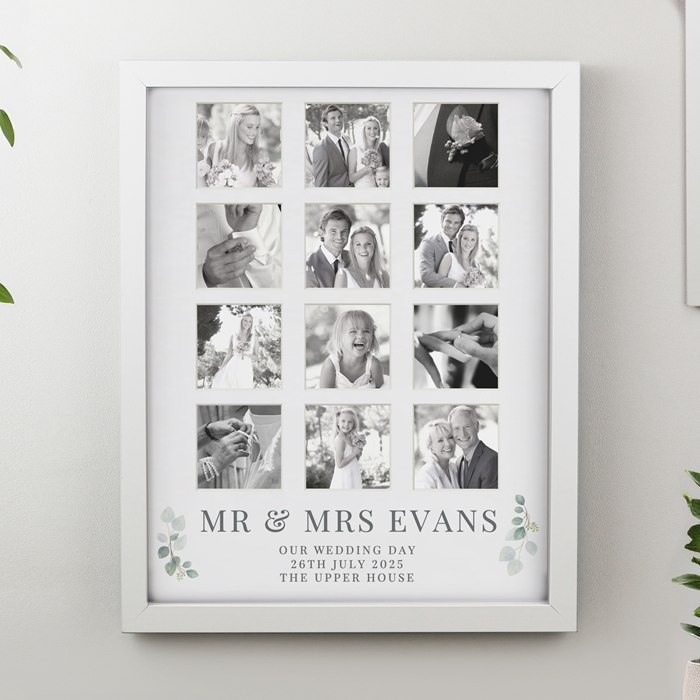 Personalised Wedding White Multi Photo Frame | SpecialMoment.co.uk