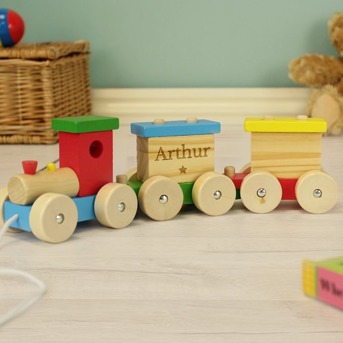 Personalised Wooden Toy Train | SpecialMoment.co.uk