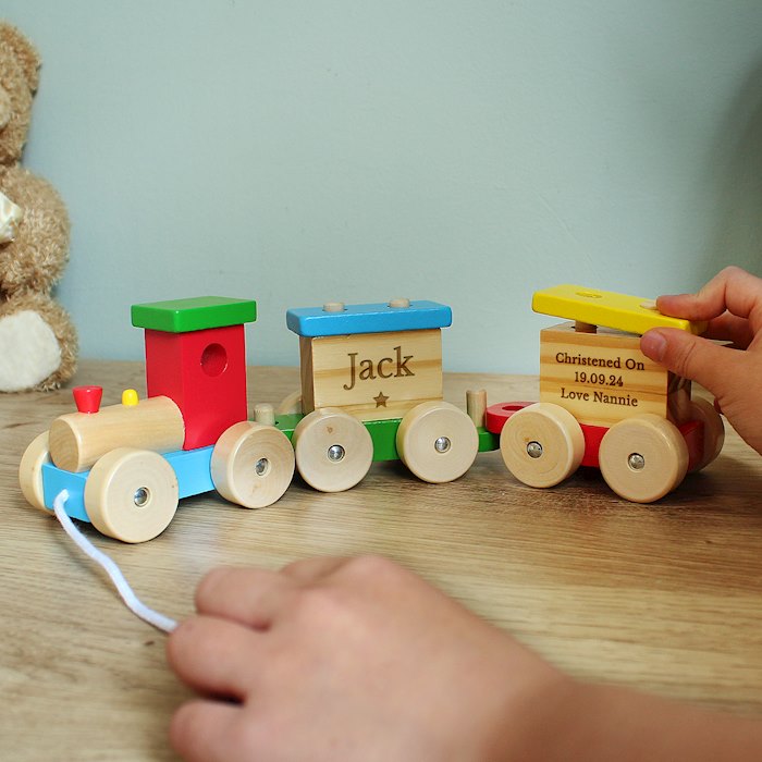 Personalised Wooden Toy Train | SpecialMoment.co.uk